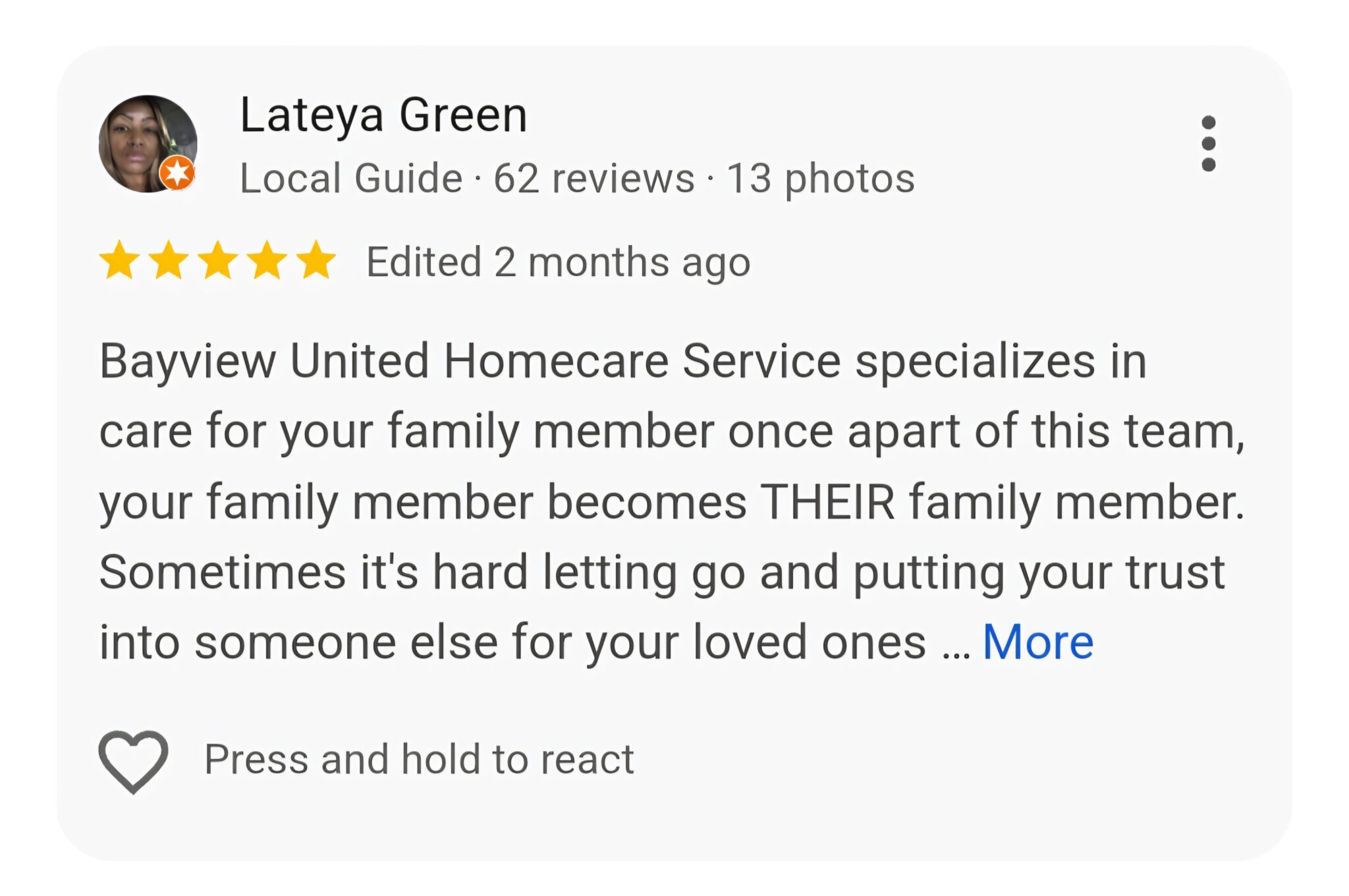 Bayview United Homecare Services – Reliable and compassionate care for ...